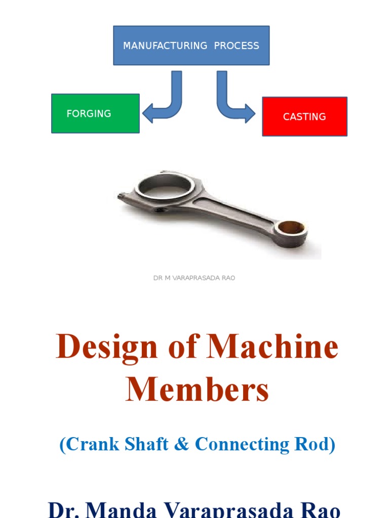 Crank Shaft & Connecting Rod Design | PDF | Forging | Production And ...