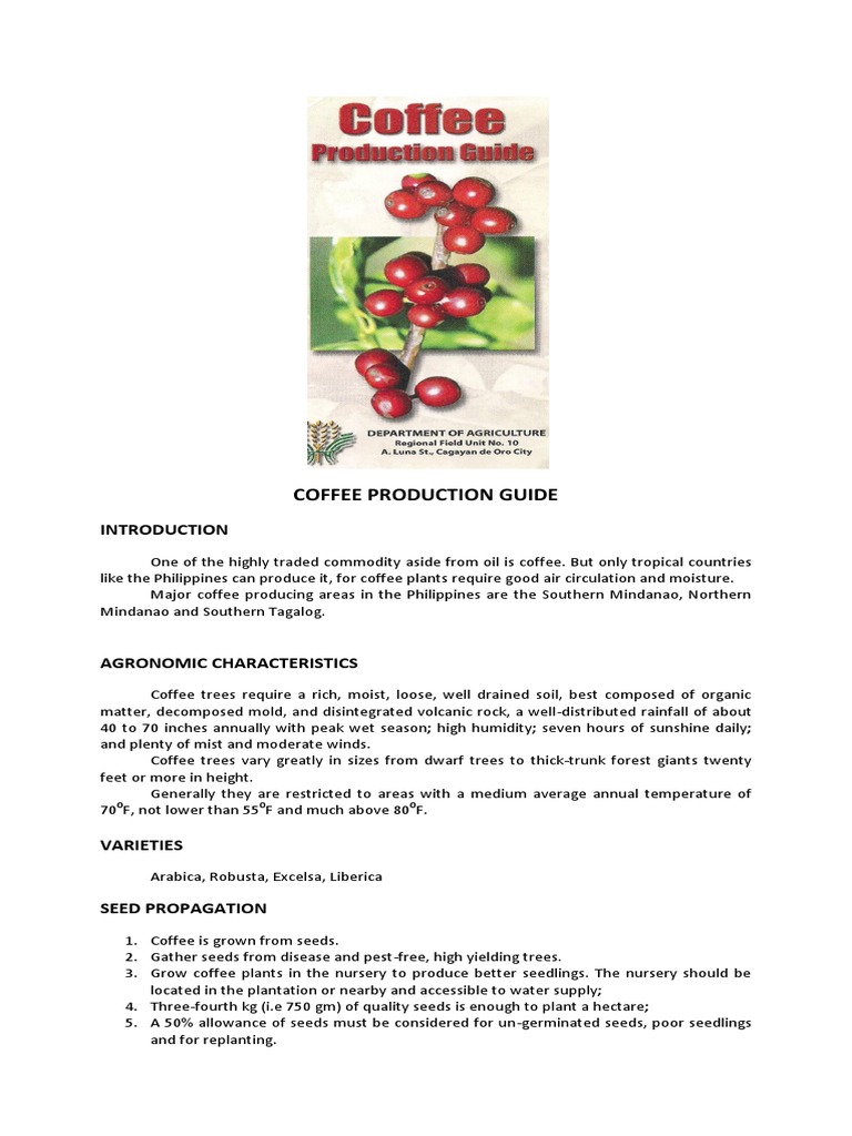 PHILIPPINE COFFEE GUIDE | PDF | Coffee | Seed