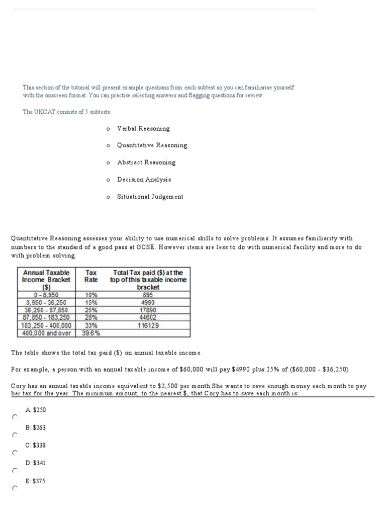 Ukcat Details | PDF | Test (Assessment) | Abstract (Summary)