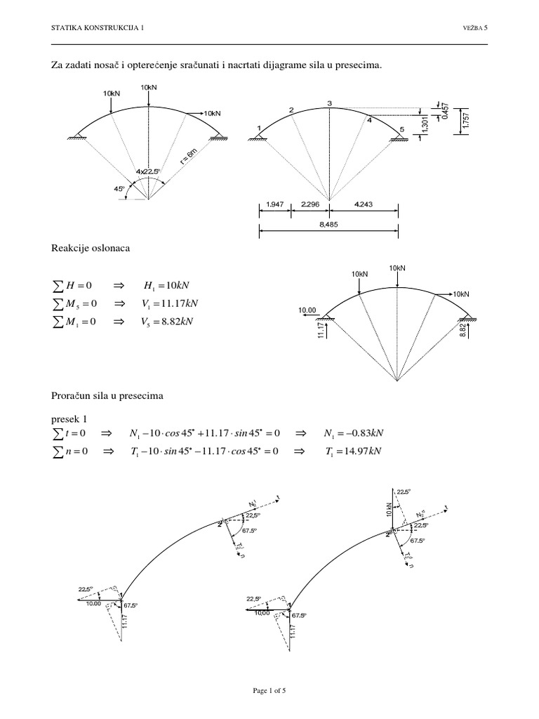 Statika Konstrukcija | PDF