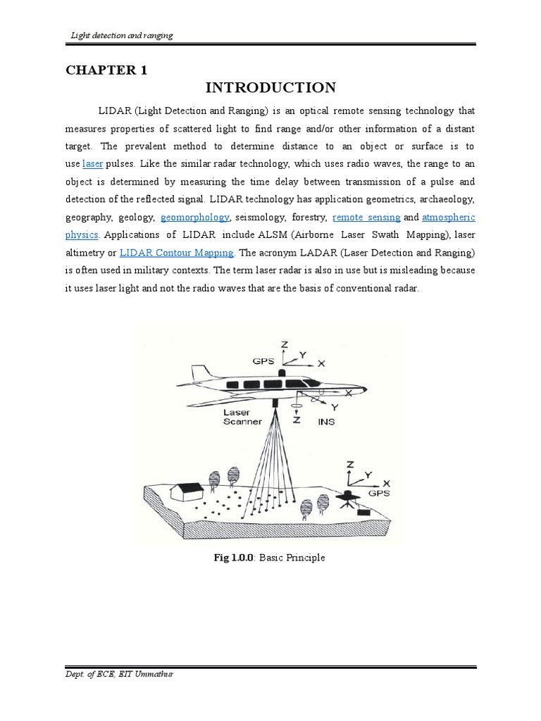 Laser: Light Detection and Ranging | PDF | Lidar | Radar
