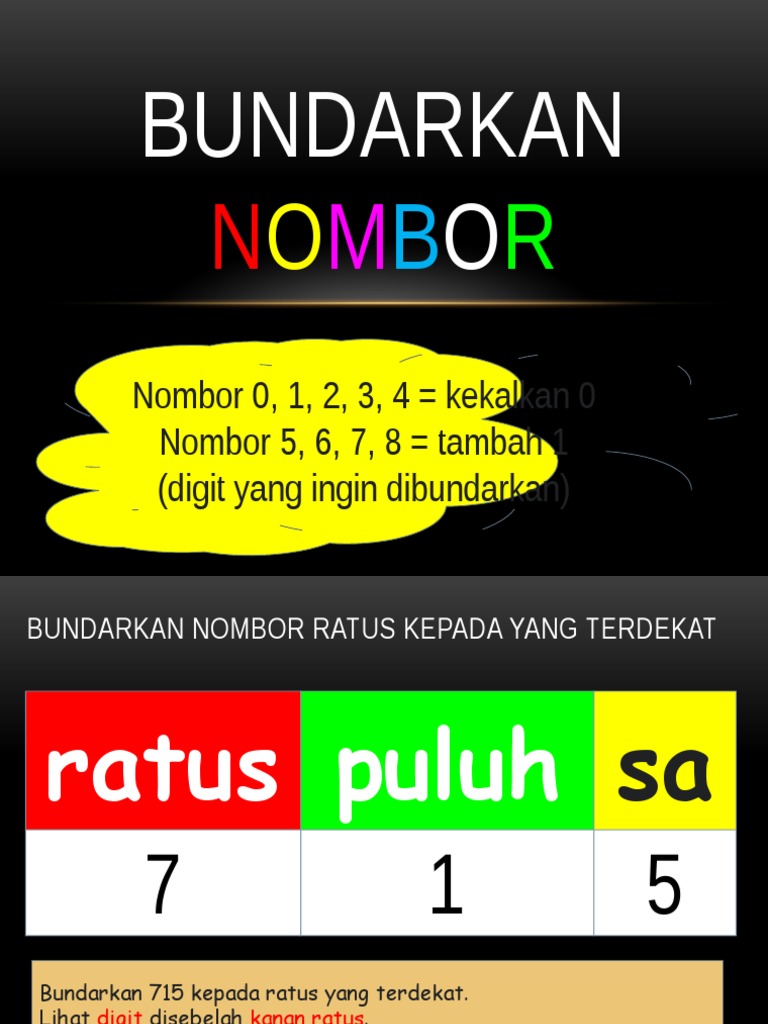 Unit 1 Bundarkan Nombor | PDF