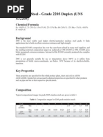 Sandvik SAF 2205 Duplex Stainless Steel | PDF | Stainless Steel | Corrosion