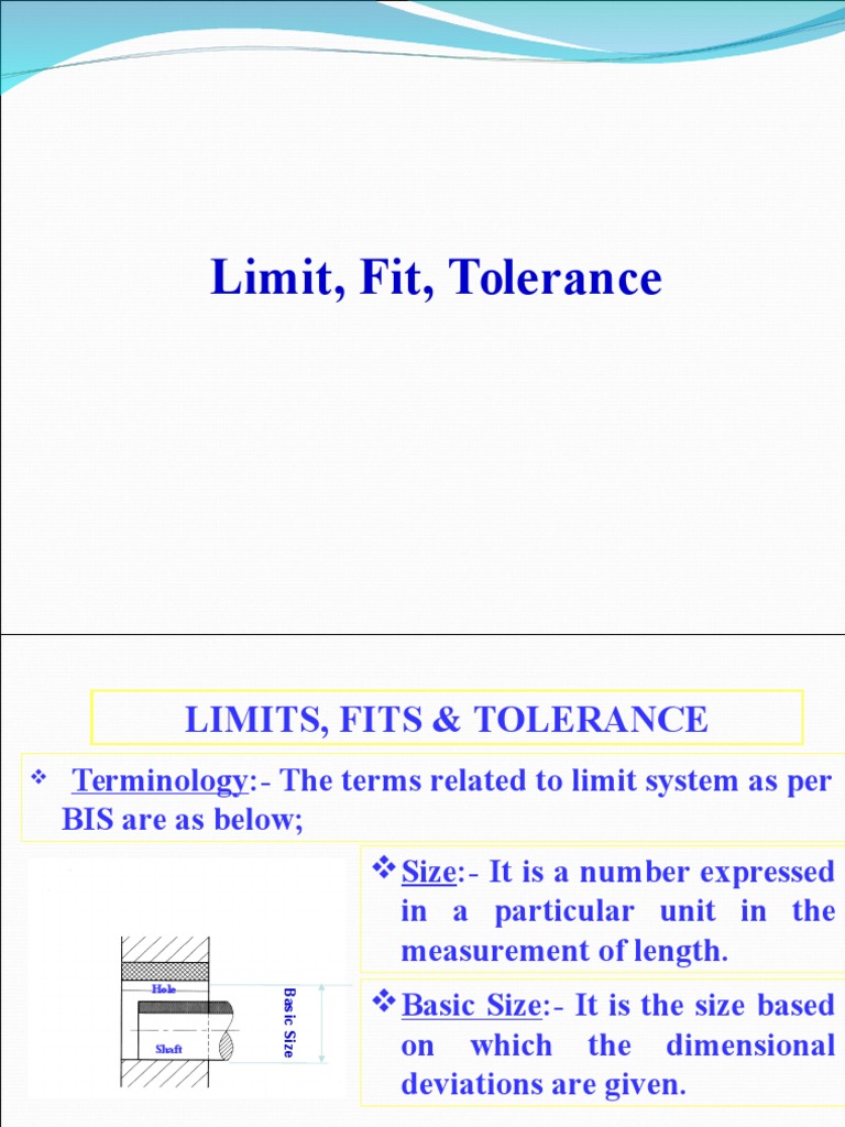 Limits and Tolerances | PDF | Mass Production | Engineering Tolerance