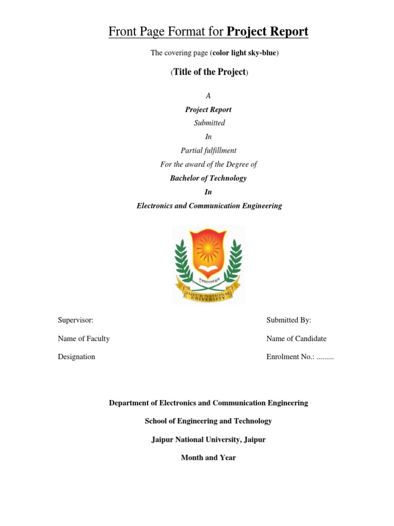 Report Format Project | PDF | Ellipsis | Software Engineering