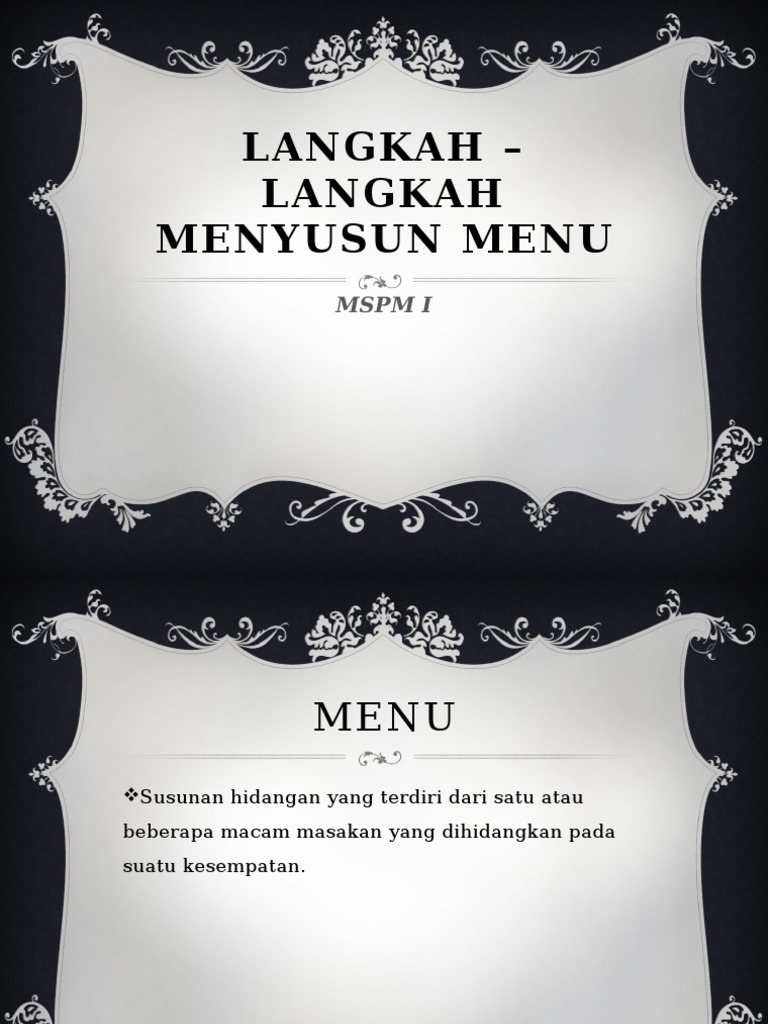 Langkah - Langkah Menyusun Menu | PDF | Kesehatan Holistik