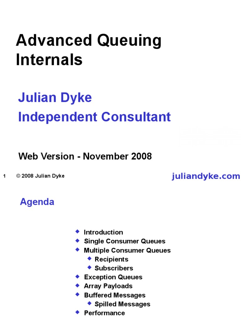 Advanced Queuing Internals | PDF | Queue (Abstract Data Type ... Advanced Queuing Internals | PDF | Queue (Abstract Data Type ...