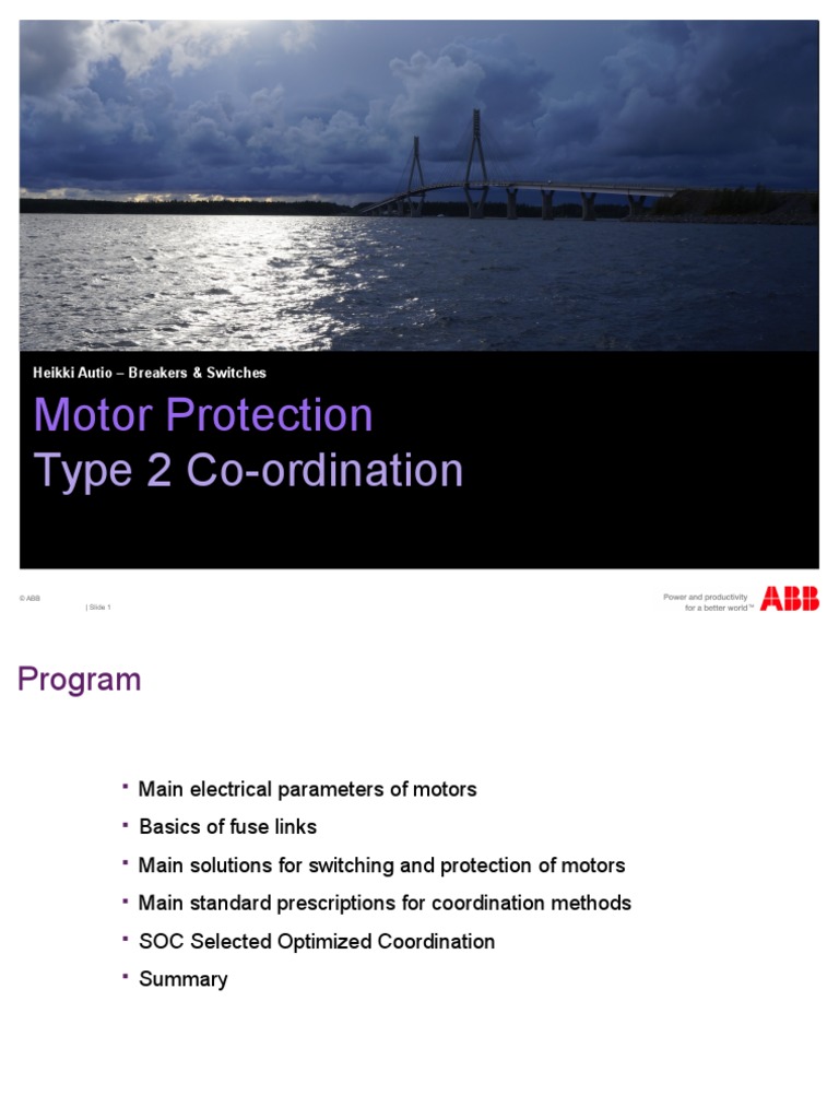 Motor Protection - ABB | PDF | Fuse (Electrical) | Relay