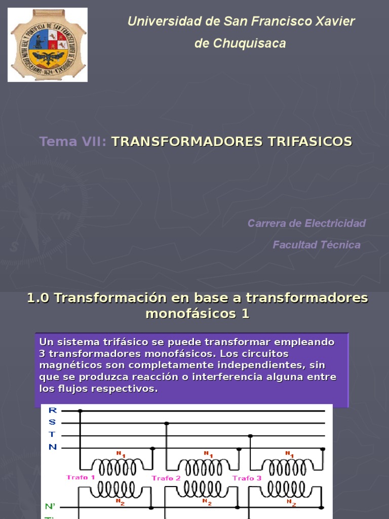 Tema 7 Trafos Facultad Tecnica | PDF | Transformador | Ingeniería de la Energía