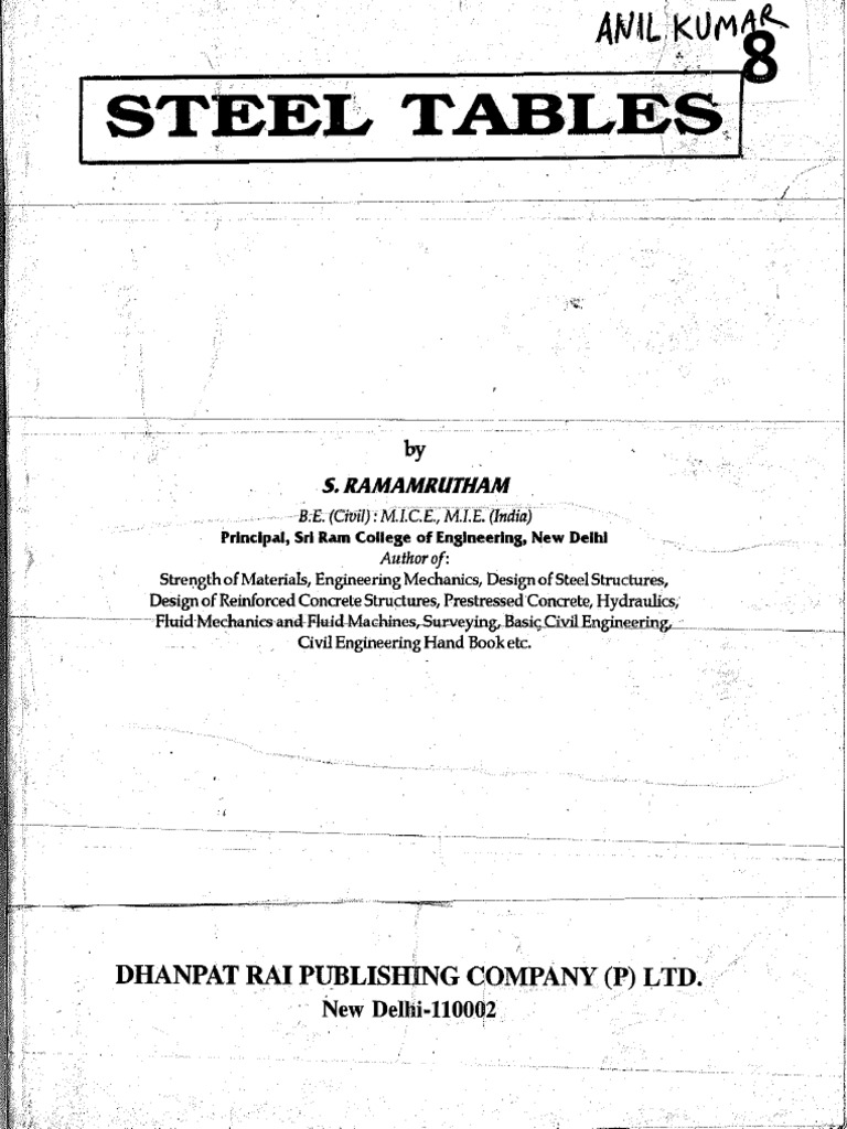 Steel Tables | PDF