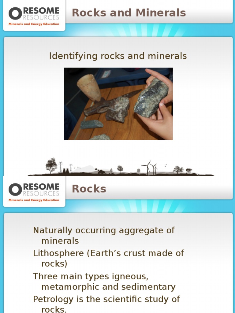 Rocks and Minerals Identification Guide | PDF | Rock (Geology ...