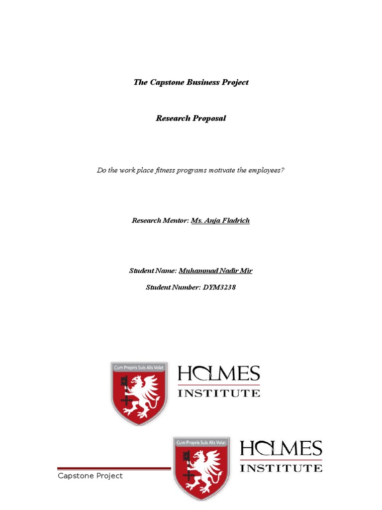 The Capstone Business Project | PDF | Motivation | Motivational