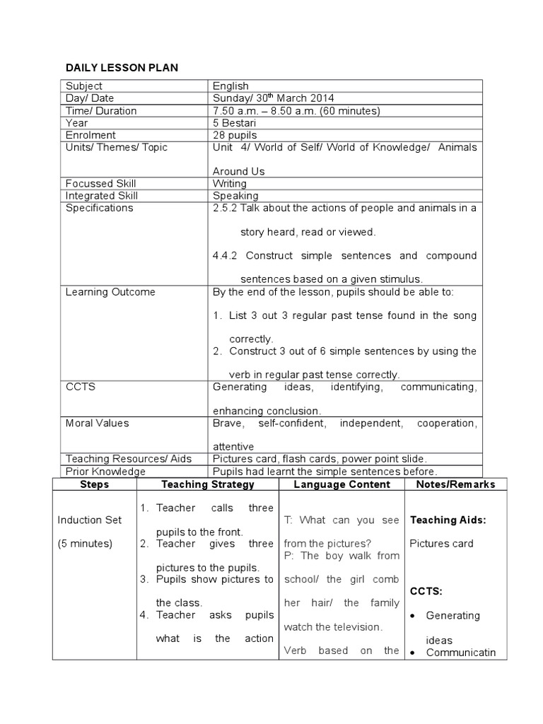 Daily Lesson Plan | PDF | Lesson Plan | Epistemology