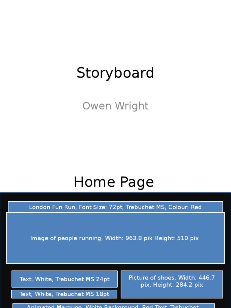 London Fun Run Storyboard Design | PDF | Business
