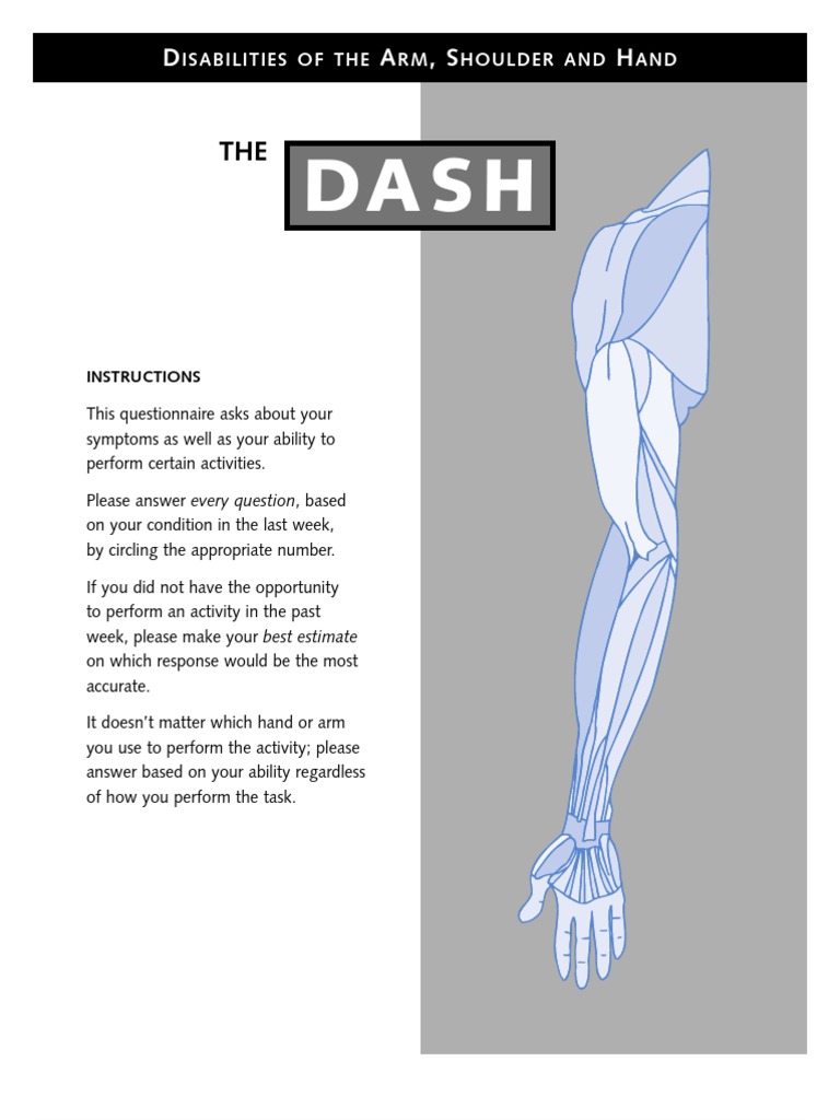 Disability of The Arm, Shoulder and Hand (DASH) | Disability