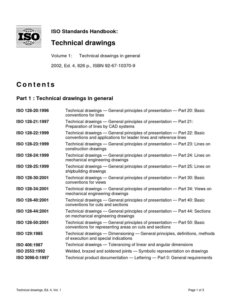 ISO Standards Handbook: Technical Drawings | PDF | Technical Drawing ...