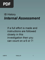 IB History IA Guidelines and Examples | PDF | Career & Growth