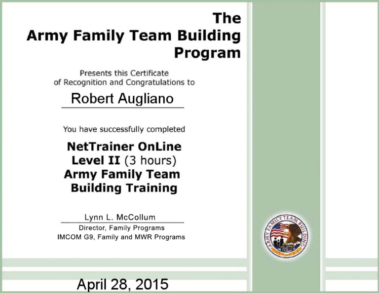 AFTB 2 Certificate | PDF