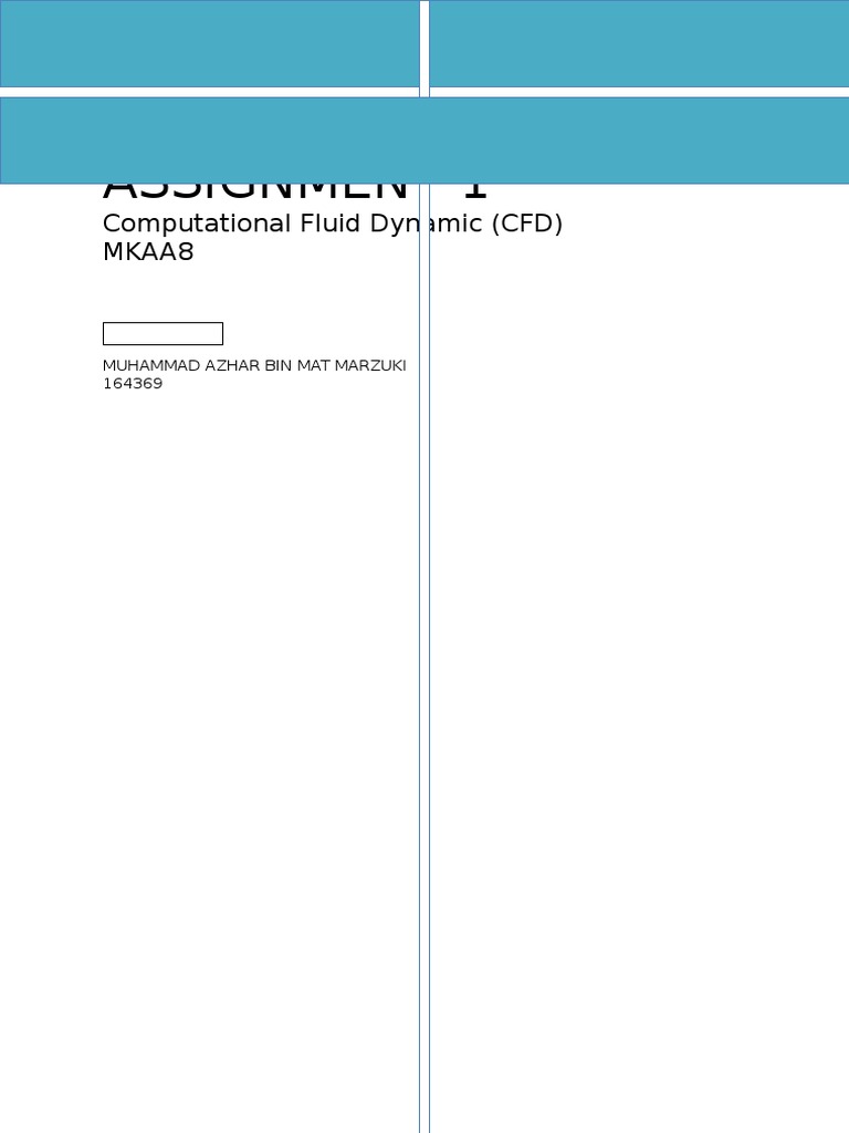Assignment 1 | PDF | Vortices | Fluid Dynamics
