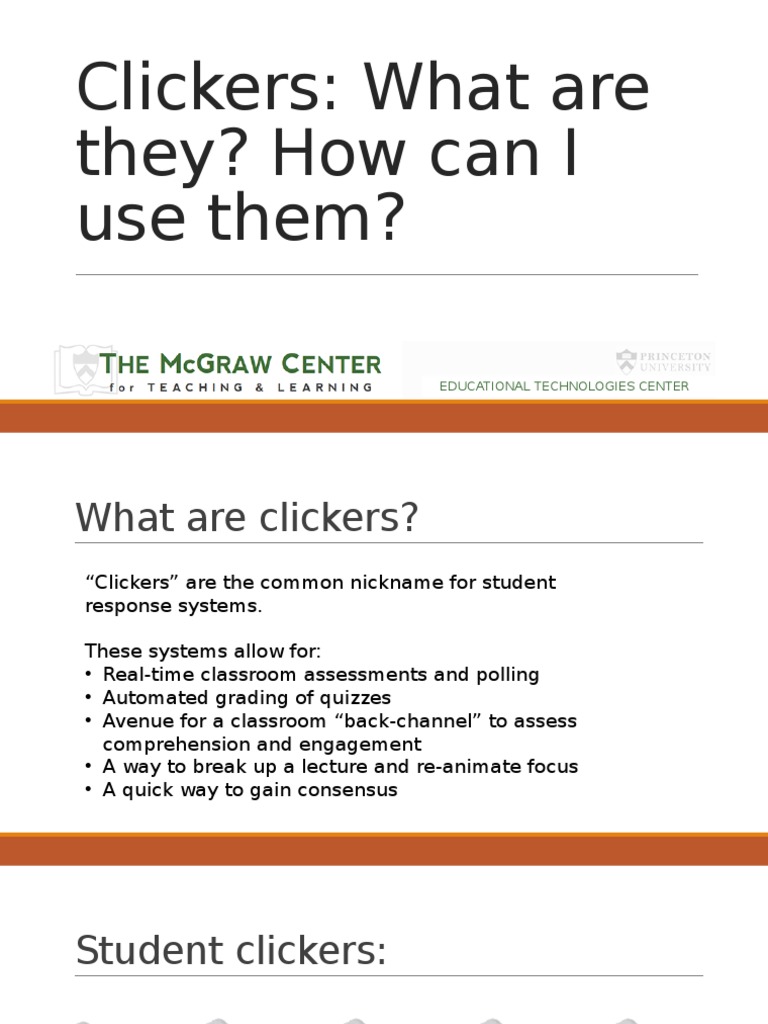 An In-Depth Guide to Using Clickers in the Classroom: Best Practices ...