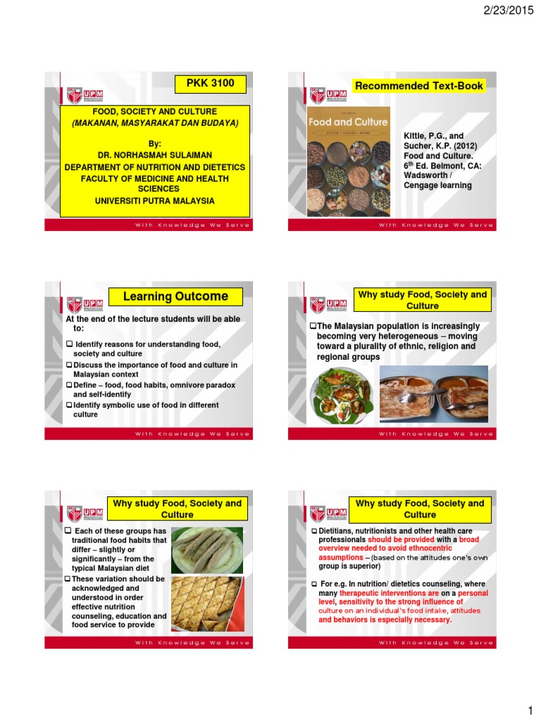 Culture and Nutrition | Eating | Foods | Free 30-day Trial | Scribd