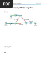 Packet Tracer - Point-To-Point Single-Area Ospfv2 Configuration | PDF | Router (Computing) | Routing