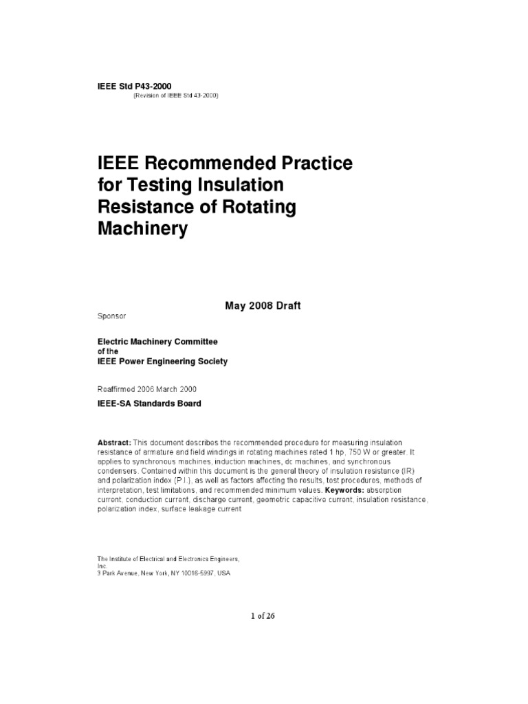 IEEE 43 2000 Res Aisl Maq Rotat | PDF