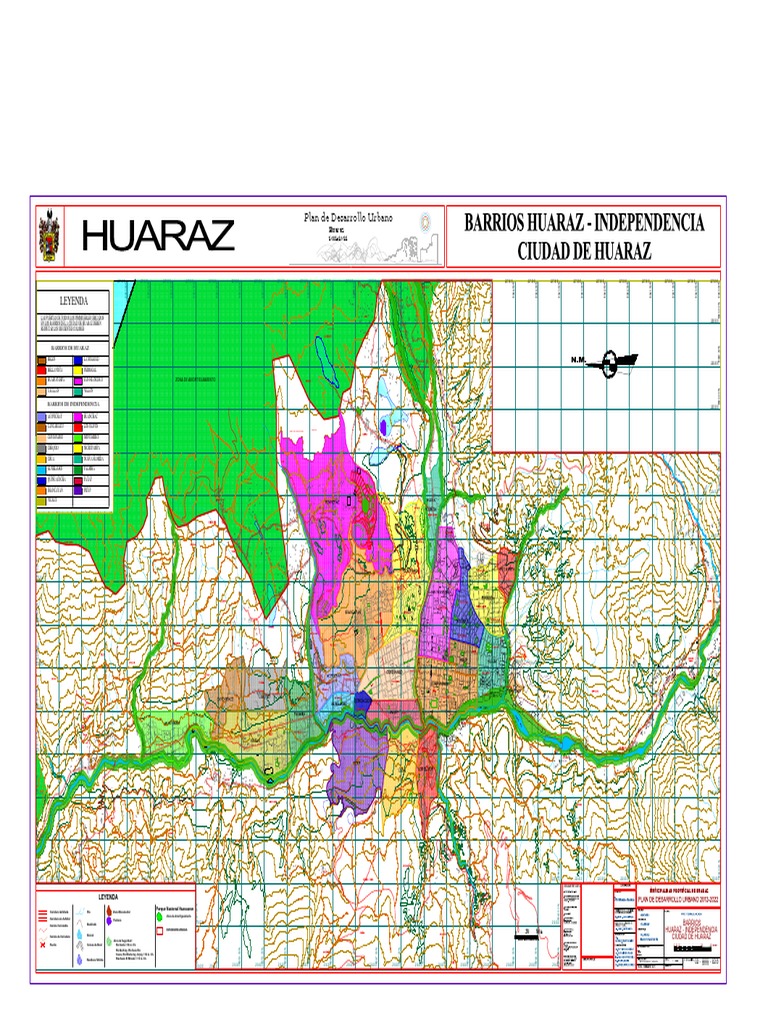 Mapa Urbano de Huaraz e Independencia | PDF