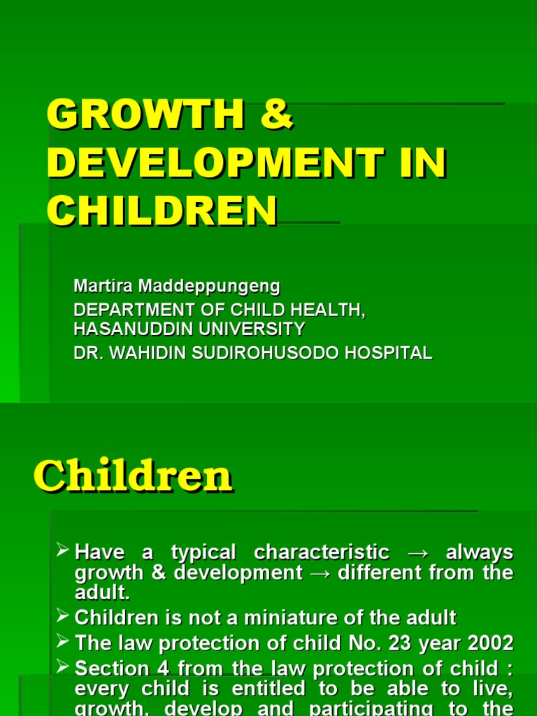 Child Growth & Development | PDF | Puberty | Child Development