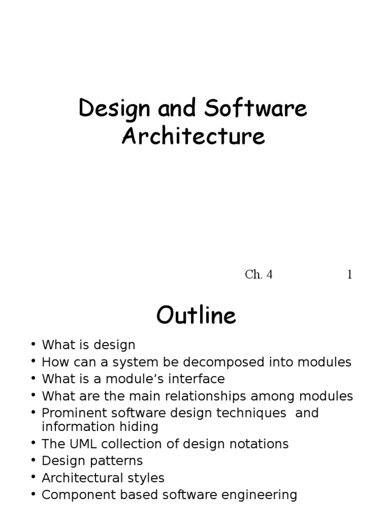 Software Design and Architecture: Module Decomposition, Interfaces, and Information Hiding | PDF ...