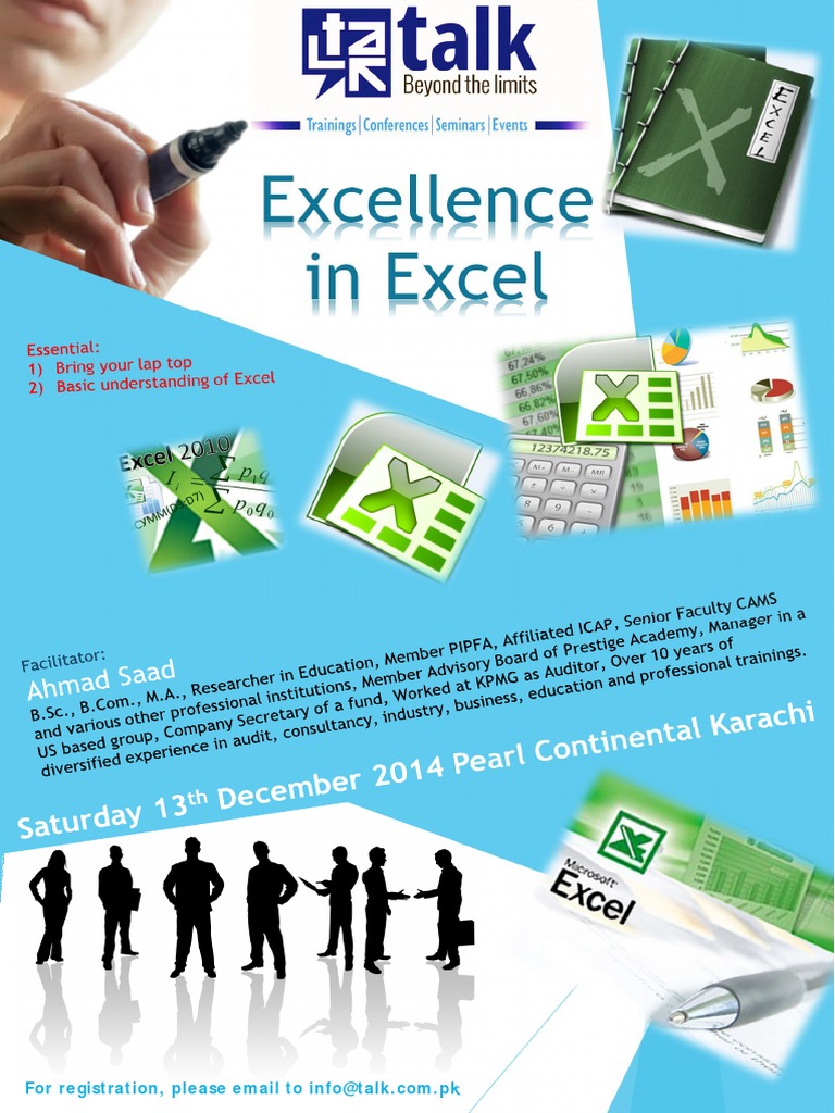 Excel Training Course for Professionals | PDF | Microsoft Excel ...