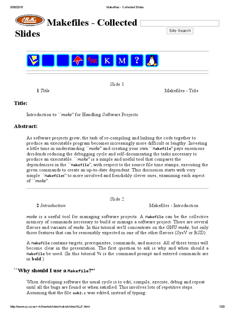 Makefiles Collected Slides | PDF | Computer Engineering | Computer ...