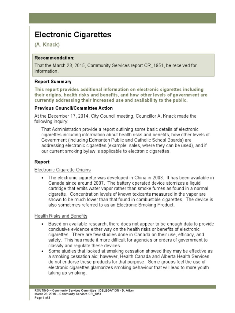 Vaping Report | Electronic Cigarette | Cigarette