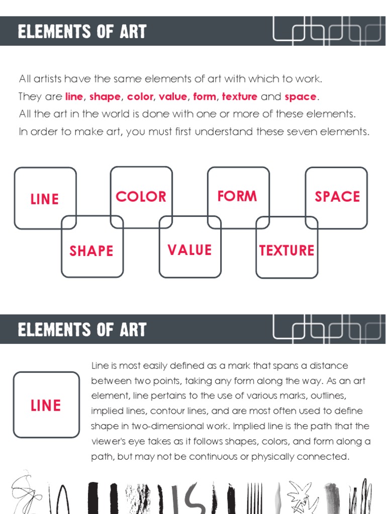 Elements of Art PDF | Download Free PDF | Color | Shape