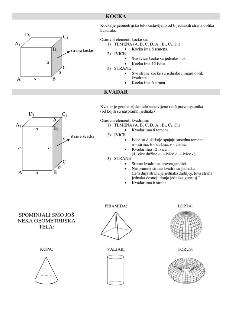 Kocka I Kvadar | PDF