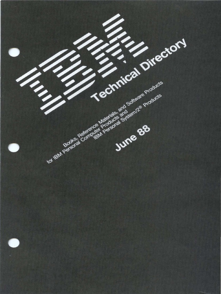 IBM Technical Directory IBM PC and PS2 Jun88 | PDF | Floppy Disk ...