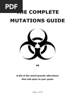 Gamma World 1E Mutations PDF | PDF | Mutation | Wound