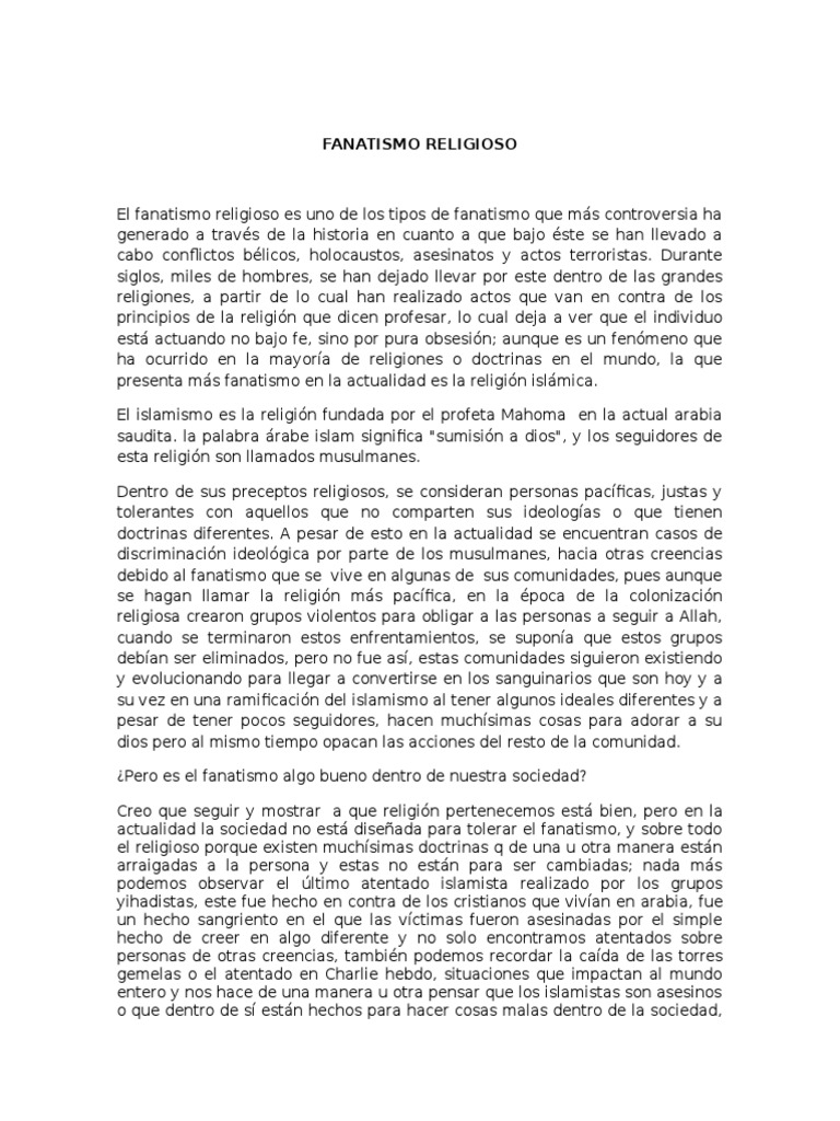 Fanatismo Religioso | PDF | Corán | Islam