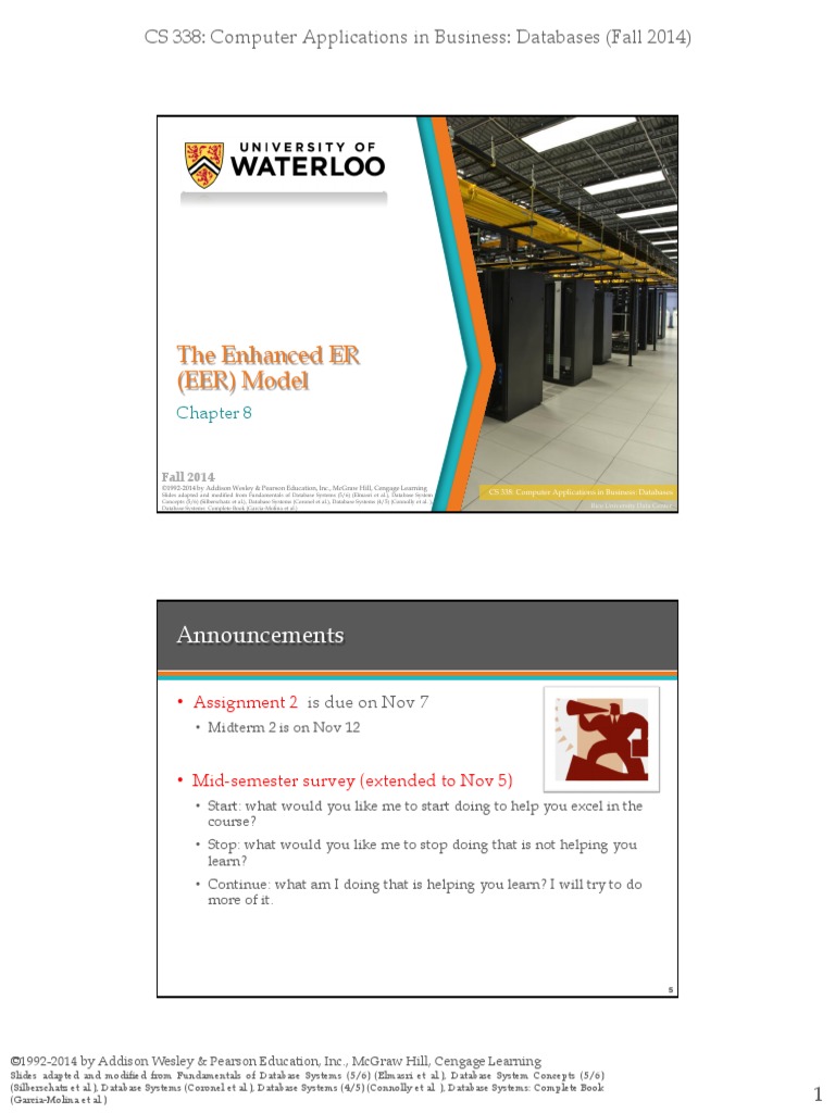 14 Enhanced Entity Relationship Model Pdf Inheritance Object Oriented Programming Data Model