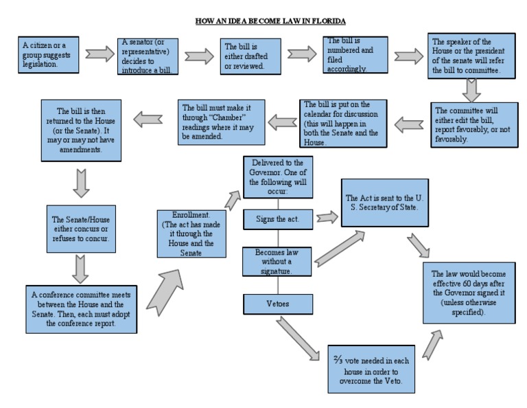 Law Flow Chart | PDF | Bill (Law) | United States House Of Representatives