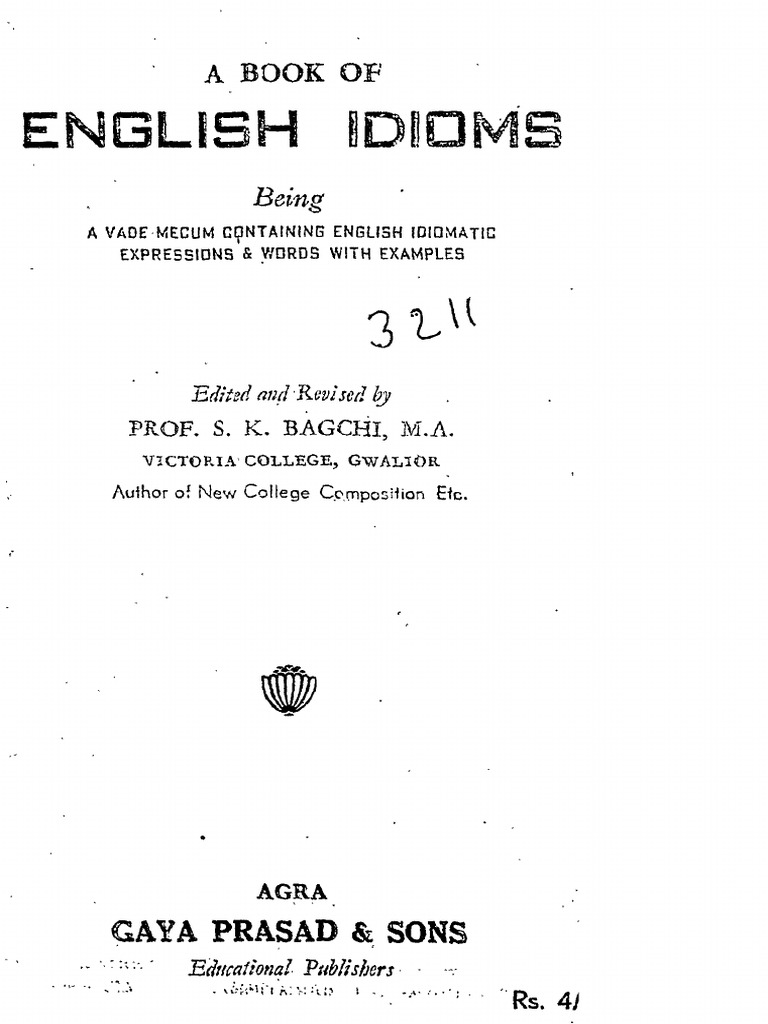 A Book of English Idioms | PDF | Idiom