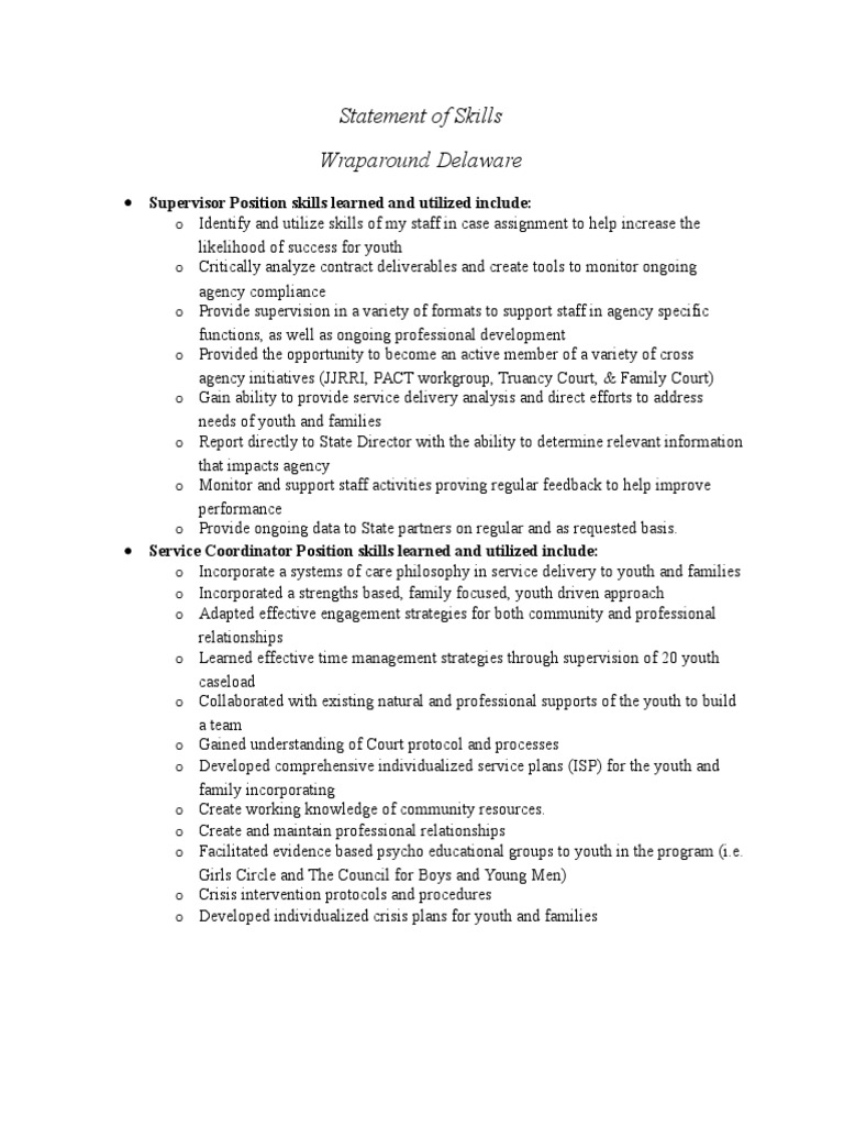 Skills for Youth Service Coordination | PDF | Career & Growth