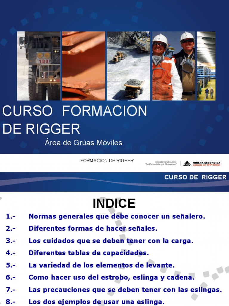 Curso de Formacion de Rigger | PDF | Mano | Grúa (máquina)