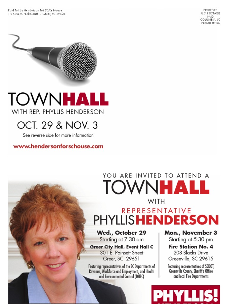 Henderson Town Hall Invitation Details | PDF | Law