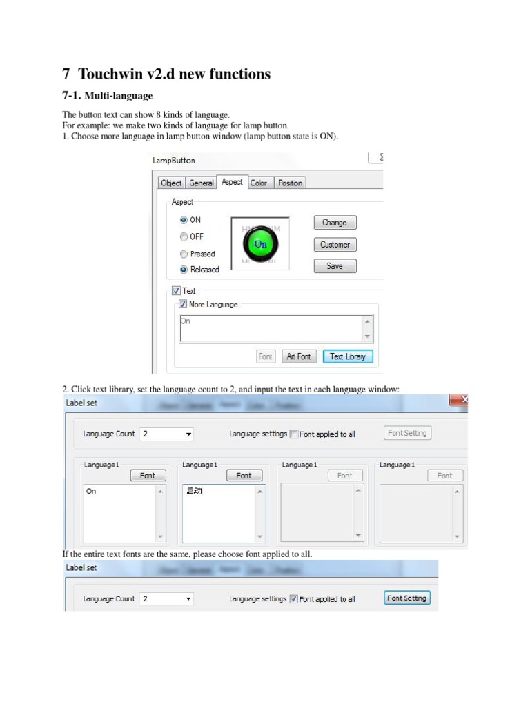 Touchwin v2.d Features Guide | PDF | Programmable Logic Controller ...