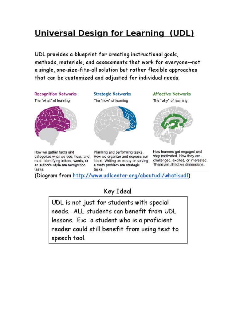 Universal Design for Learning Overview | PDF