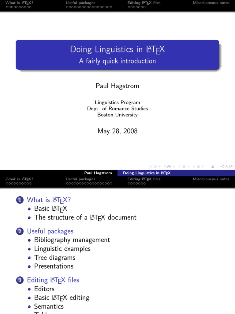 Intro To Latex | PDF | Text | Typography