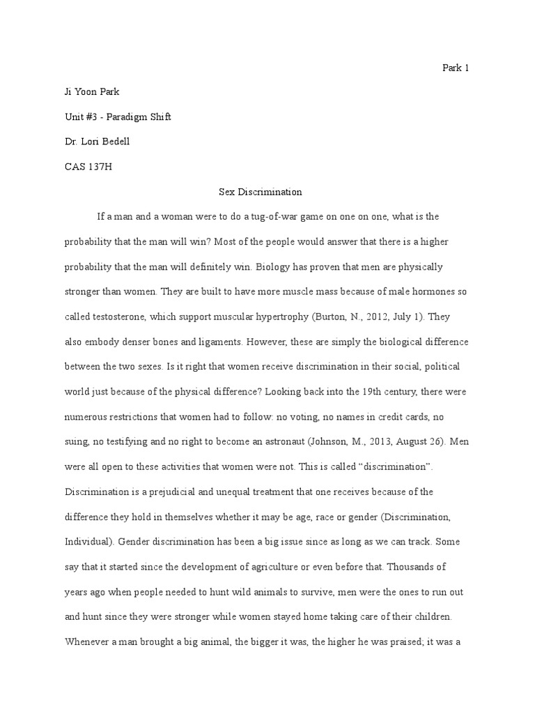 Sex Discrimination Pdf Civil Rights Act Of 1964 Woman