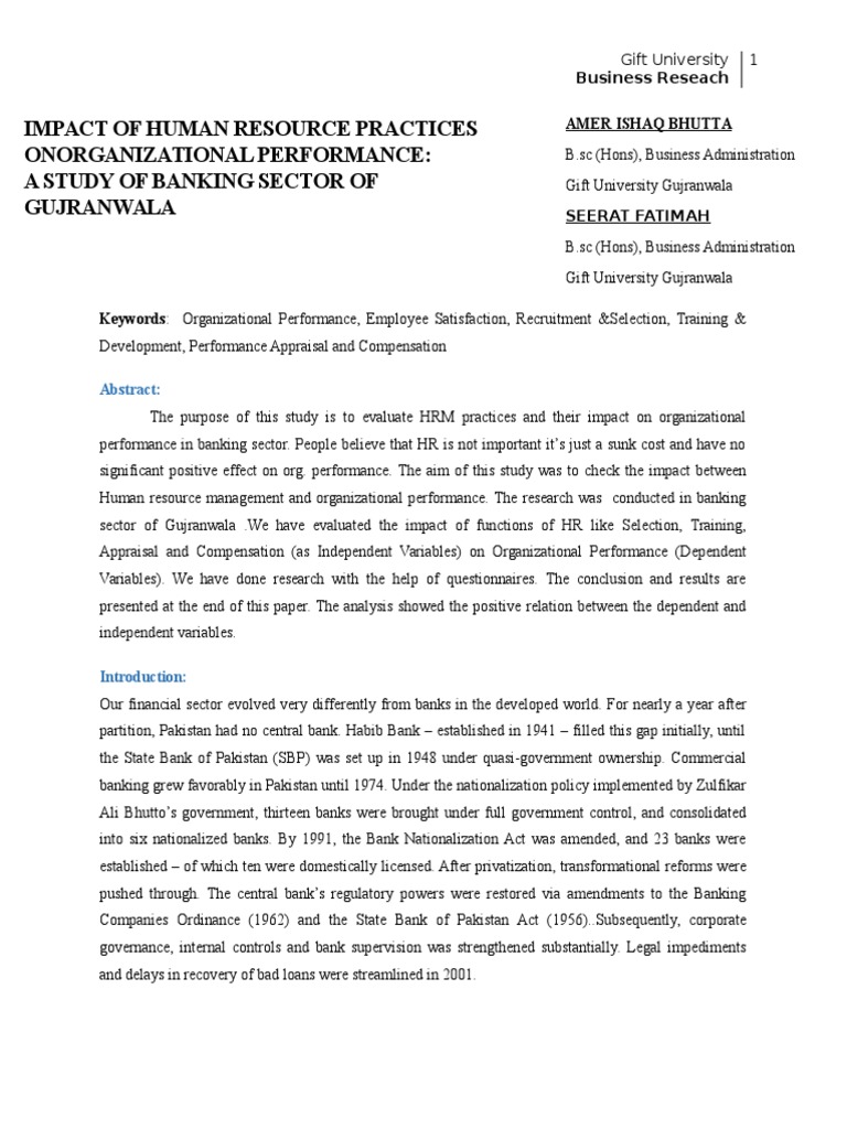 BRM Final Report | PDF | Performance Appraisal | Human Resource Management