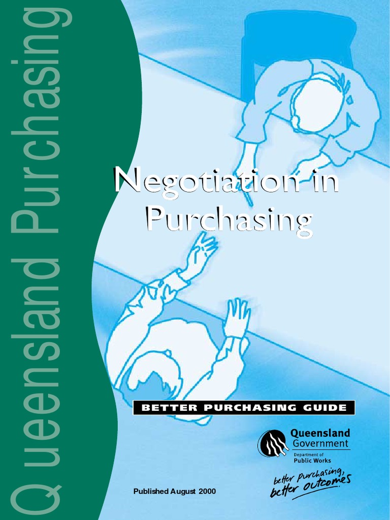 Negotiation in Purchasing | PDF | Negotiation | Offer And Acceptance